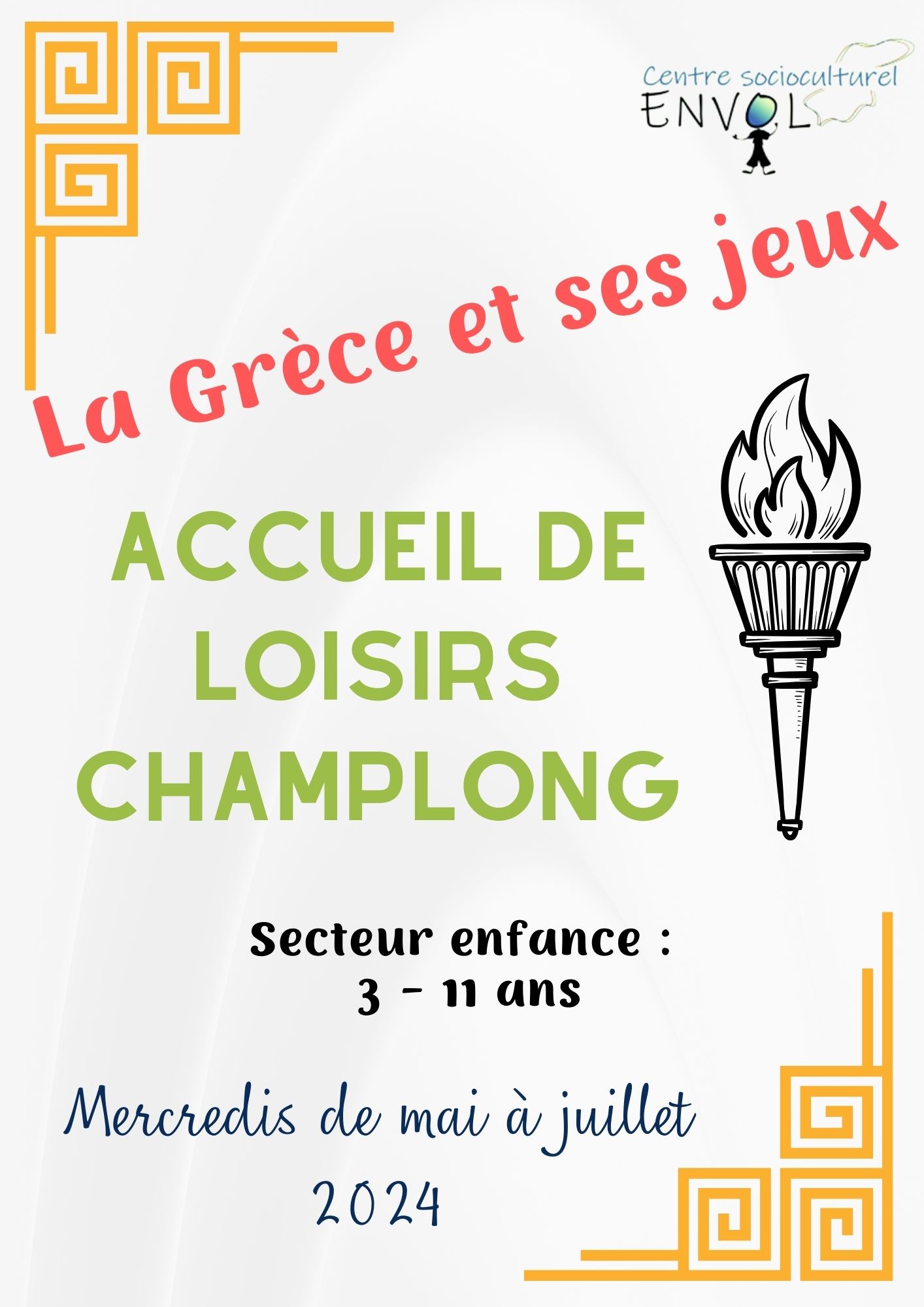 Programme des mercredis de mai à juillet 2024 - Centre Socioculturel Envol